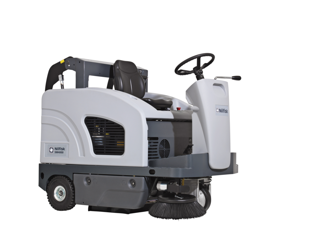 Nilfisk SW4000 Compact Ride on Sweeper with Dump - SA Sweepers ...